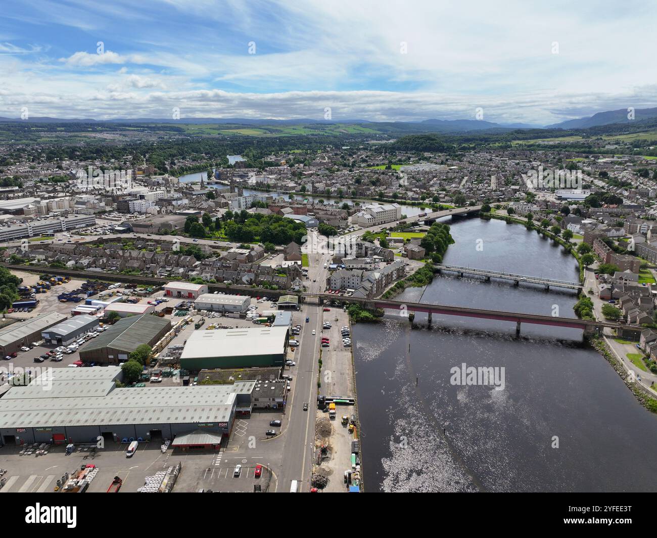 River ness aerial view hi-res stock photography and images - Alamy