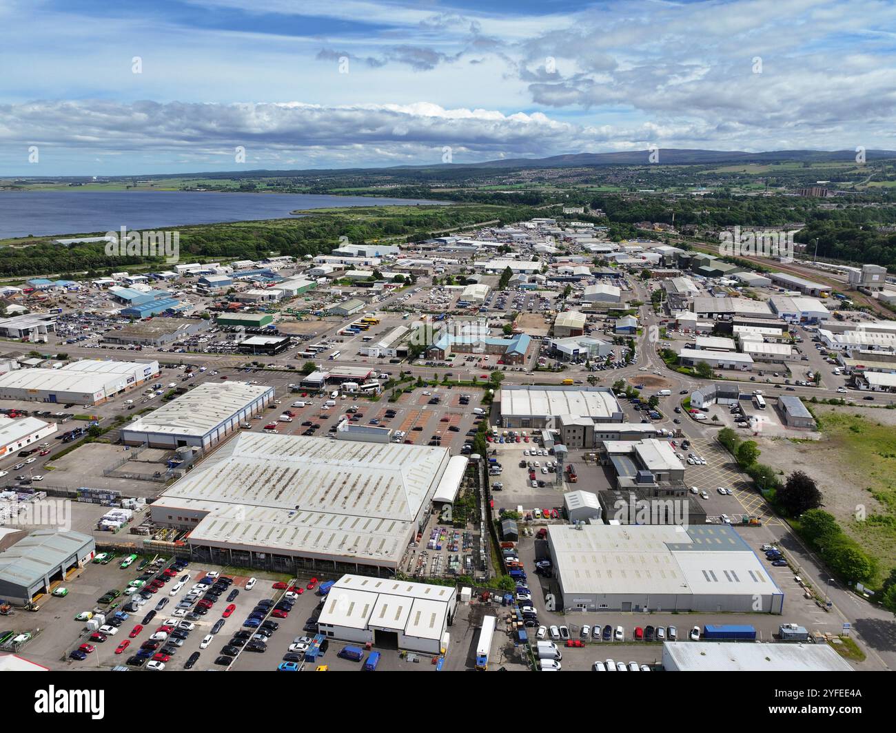 Aerial drone view of Inverness Stock Photo - Alamy