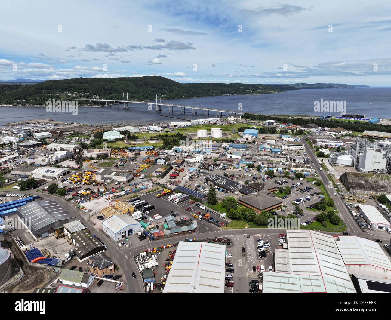 Aerial drone view of Inverness Stock Photo - Alamy