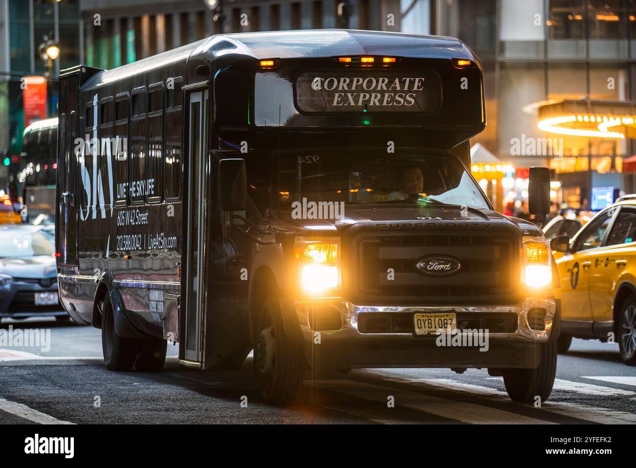Odyssey XL F550 shuttle bus Stock Photo - Alamy
