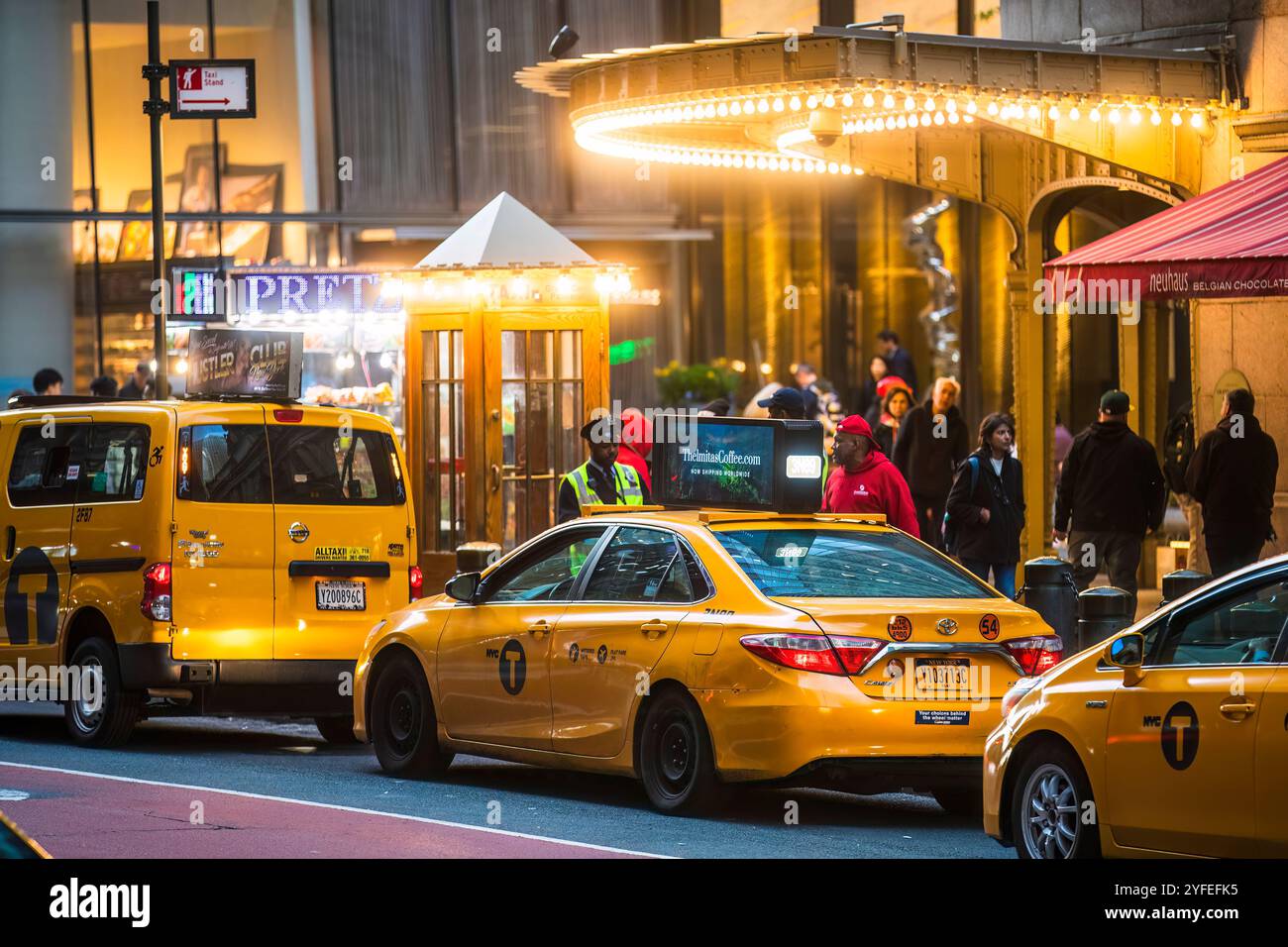 Yellow taxi car Toyota Camry in a city street Stock Photo - Alamy