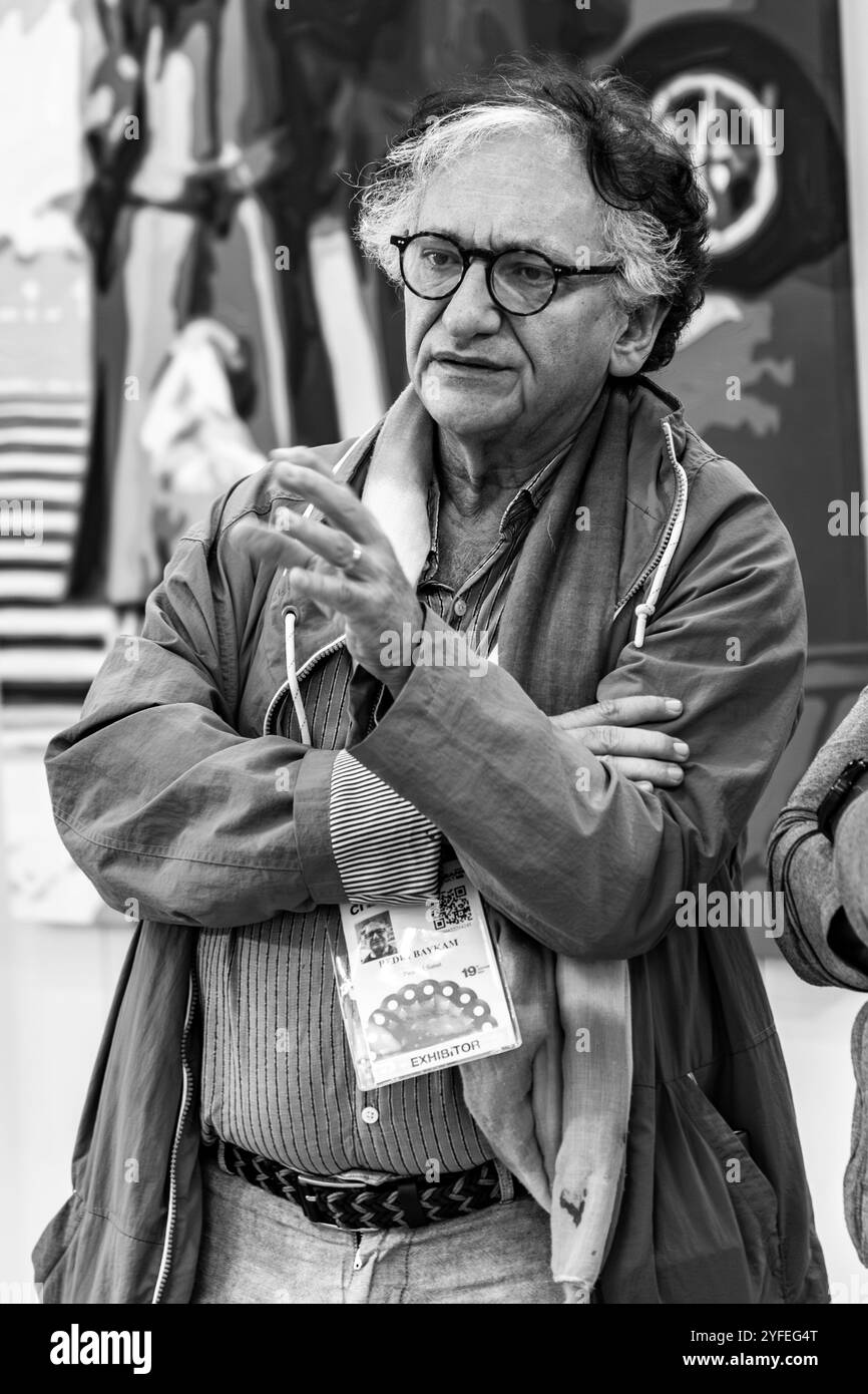 Istanbul, Turkiye - OCT 26, 2024: Bedri Baykam seen on the 19th edition ...