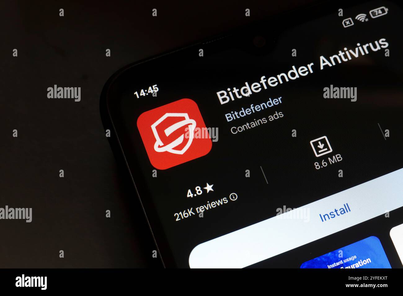 November 4, 2024, Brazil. In this photo illustration, the Bitdefender ...