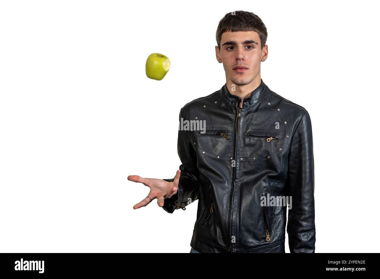 Throwing apple hi-res stock photography and images - Alamy