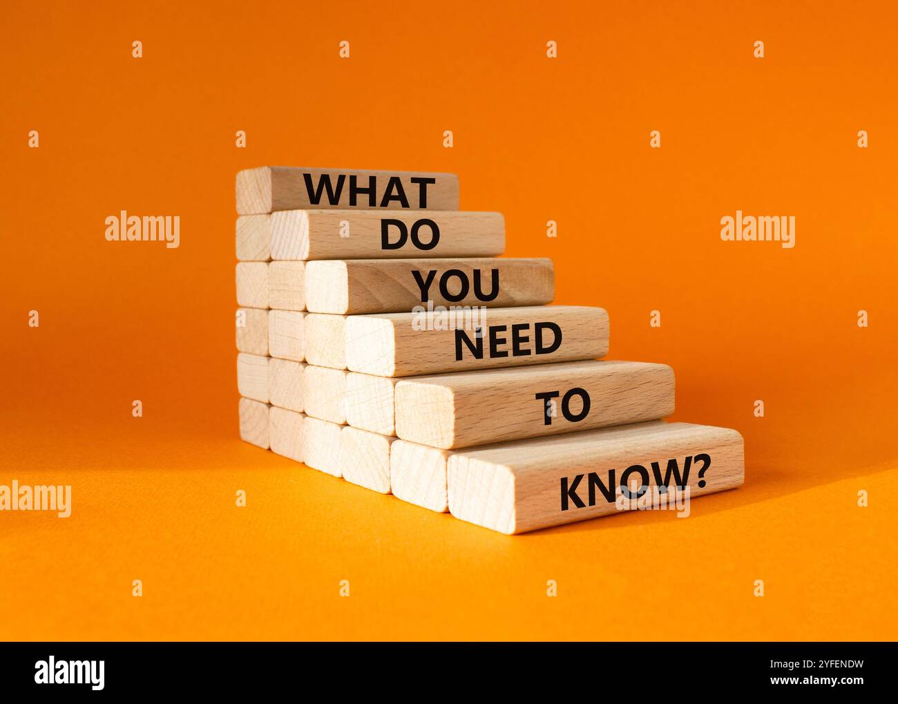 What do You need to Know symbol. Wooden blocks with words What do You ...