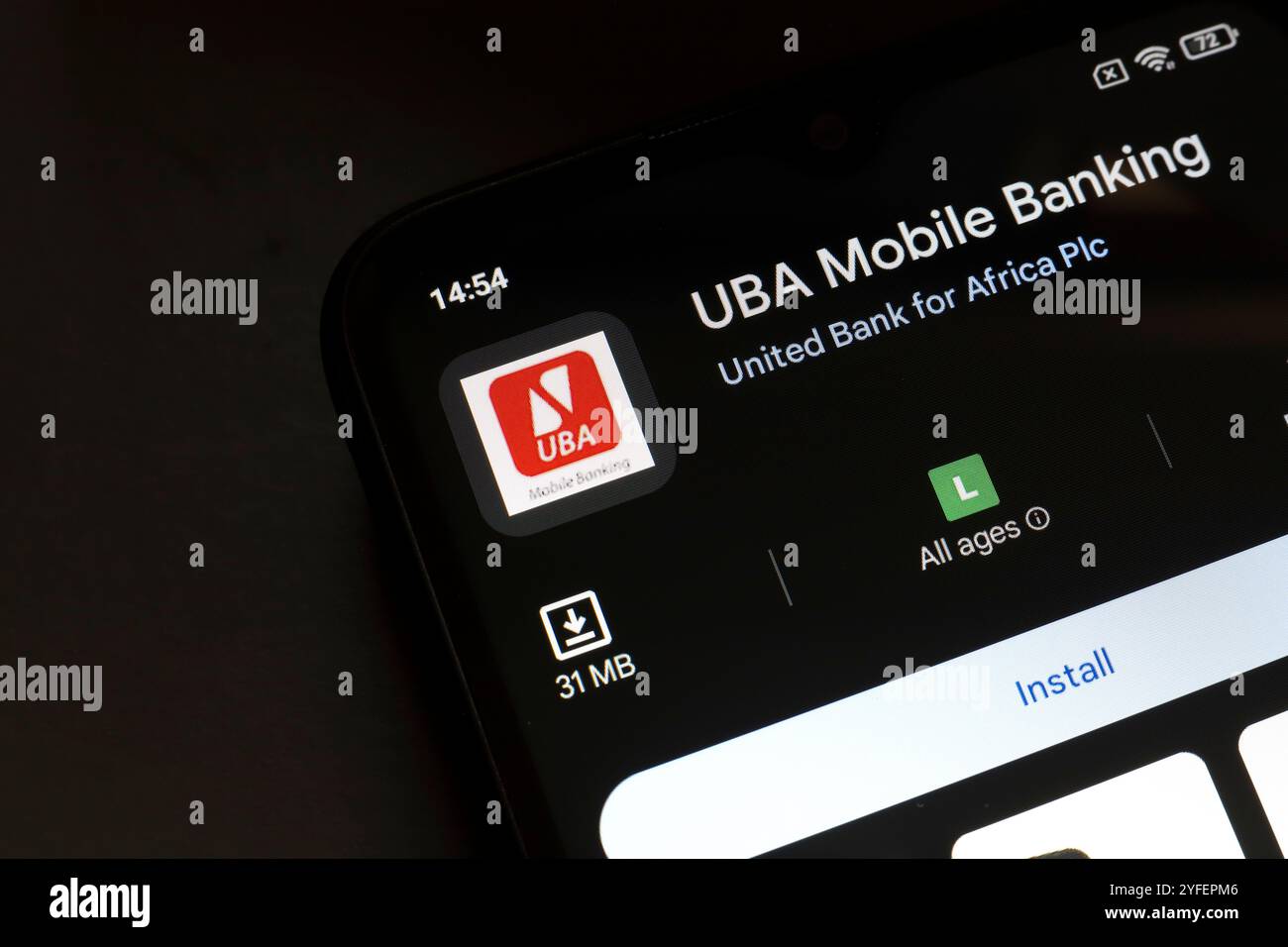 November 4, 2024, Brazil. In this photo illustration, the UBA Mobile ...