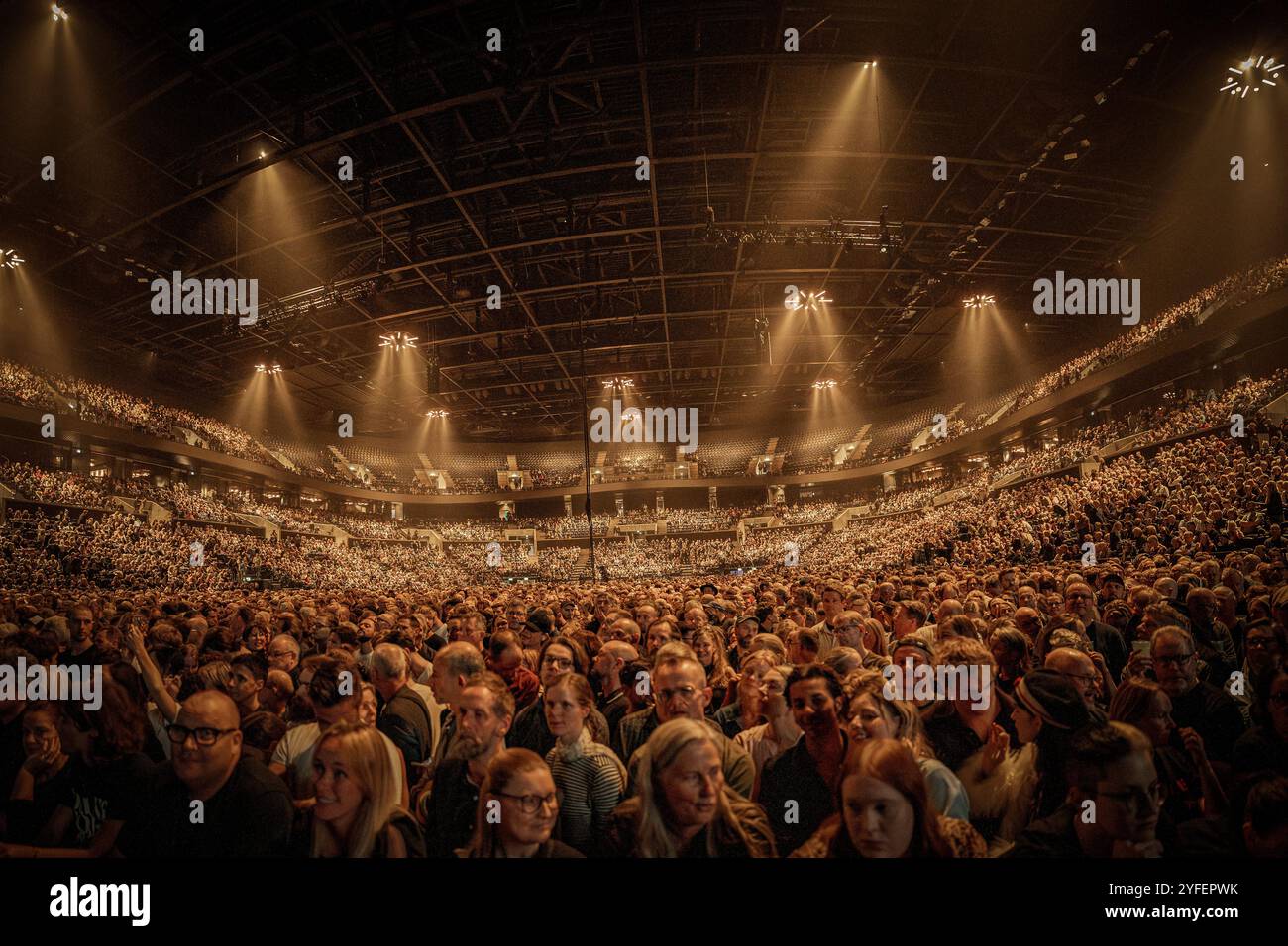 Copenhagen, Denmark. 05th, October 2024. Concert goers seen at a live ...