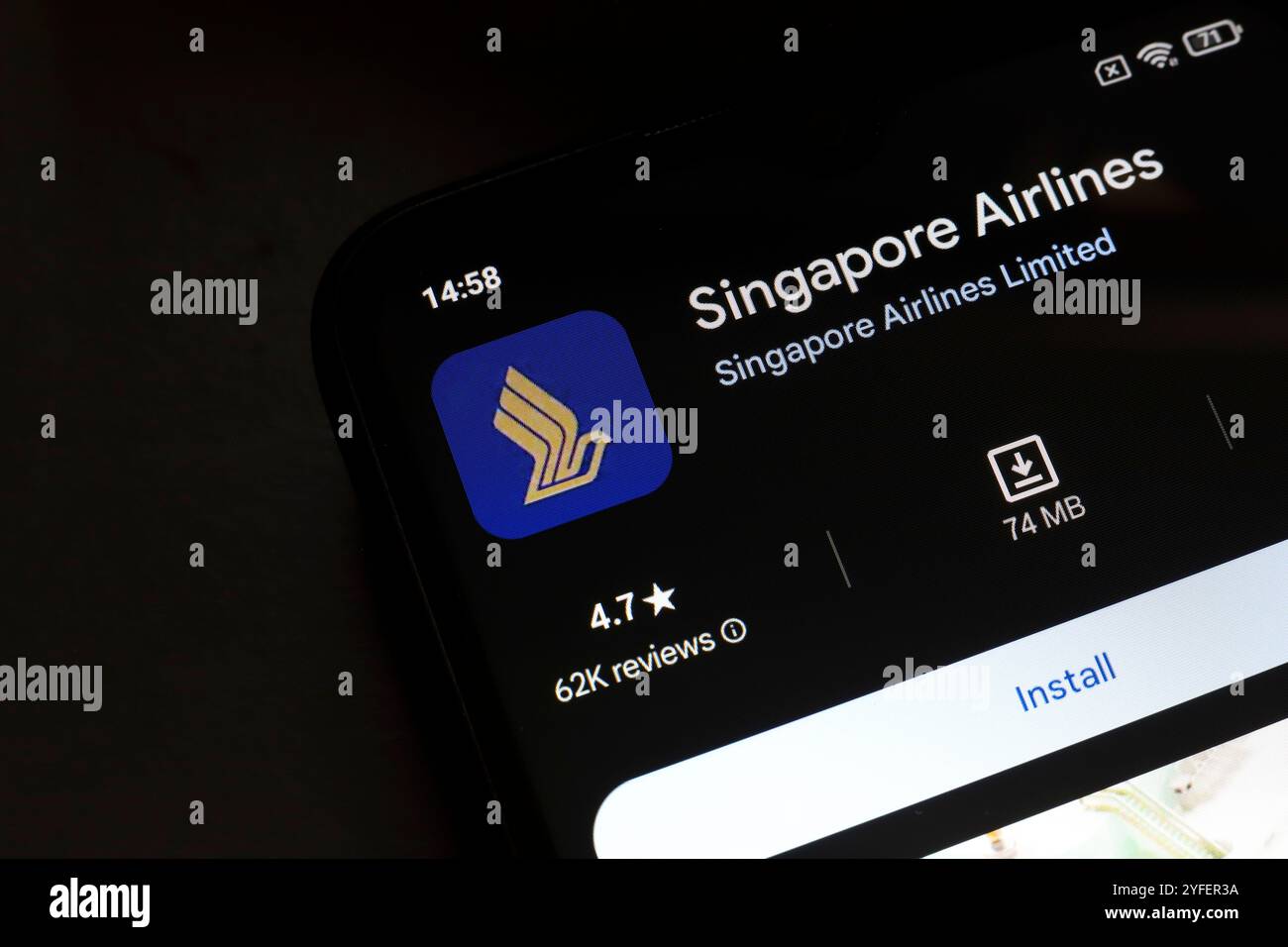 November 4, 2024, Brazil. In this photo illustration, the Singapore ...