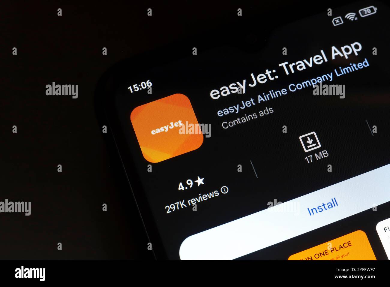 November 4, 2024, Brazil. In this photo illustration, the EasyJet ...