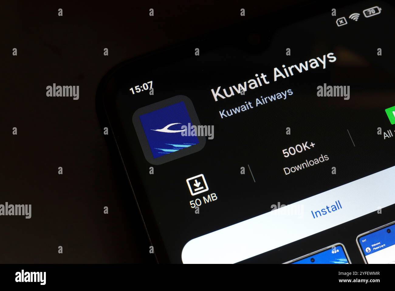 November 4, 2024, Brazil. In this photo illustration, the Kuwait ...