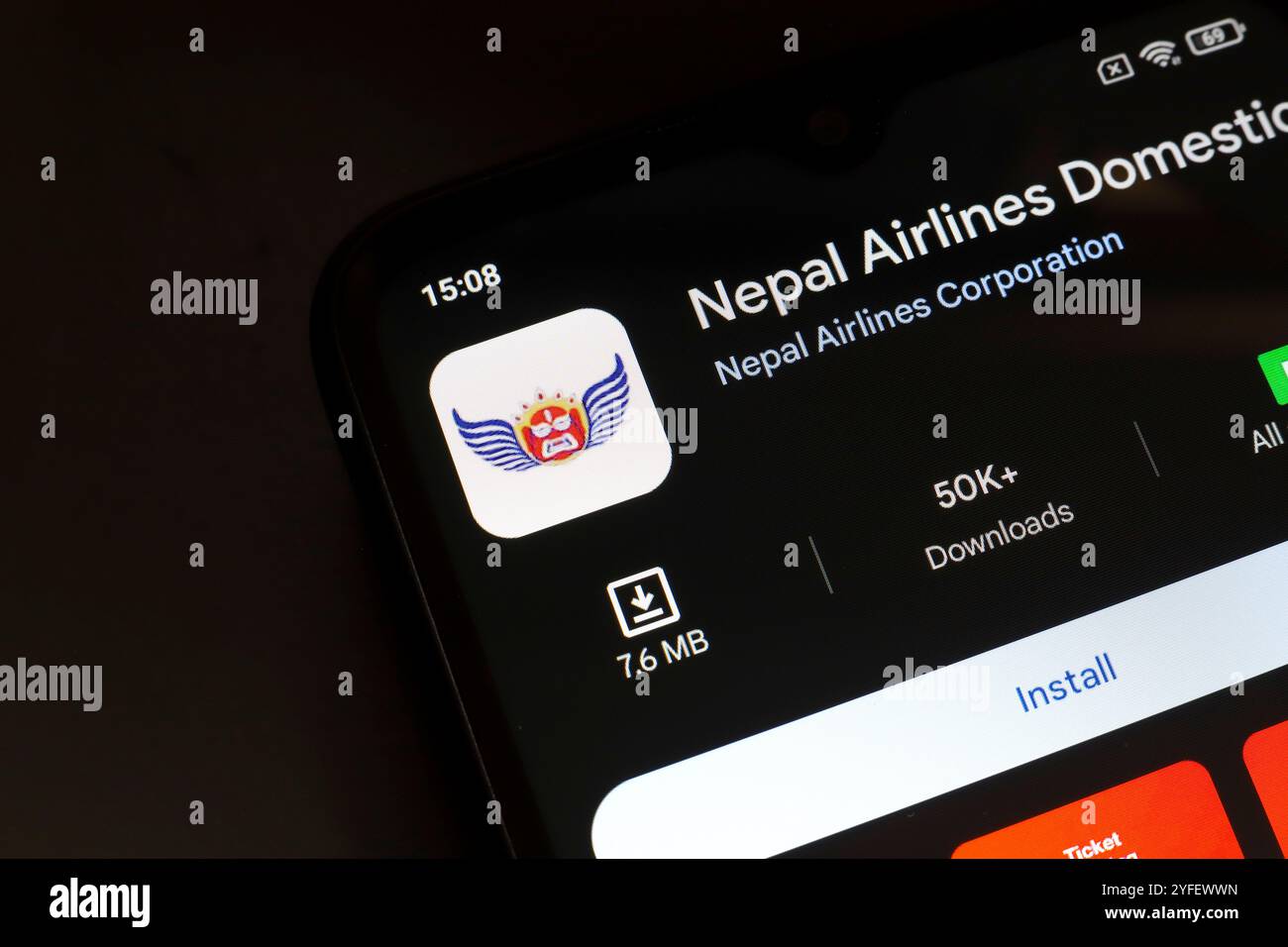 App nepal airlines hi-res stock photography and images - Alamy