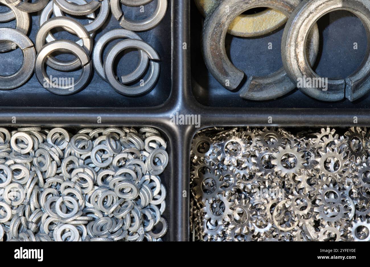 Washers hardware fasteners assorted variety flat split star industrial ...