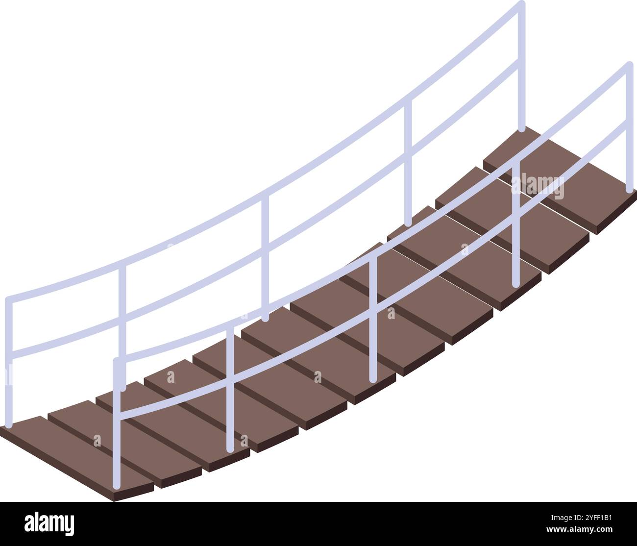 Footbridge railing Stock Vector Images - Alamy