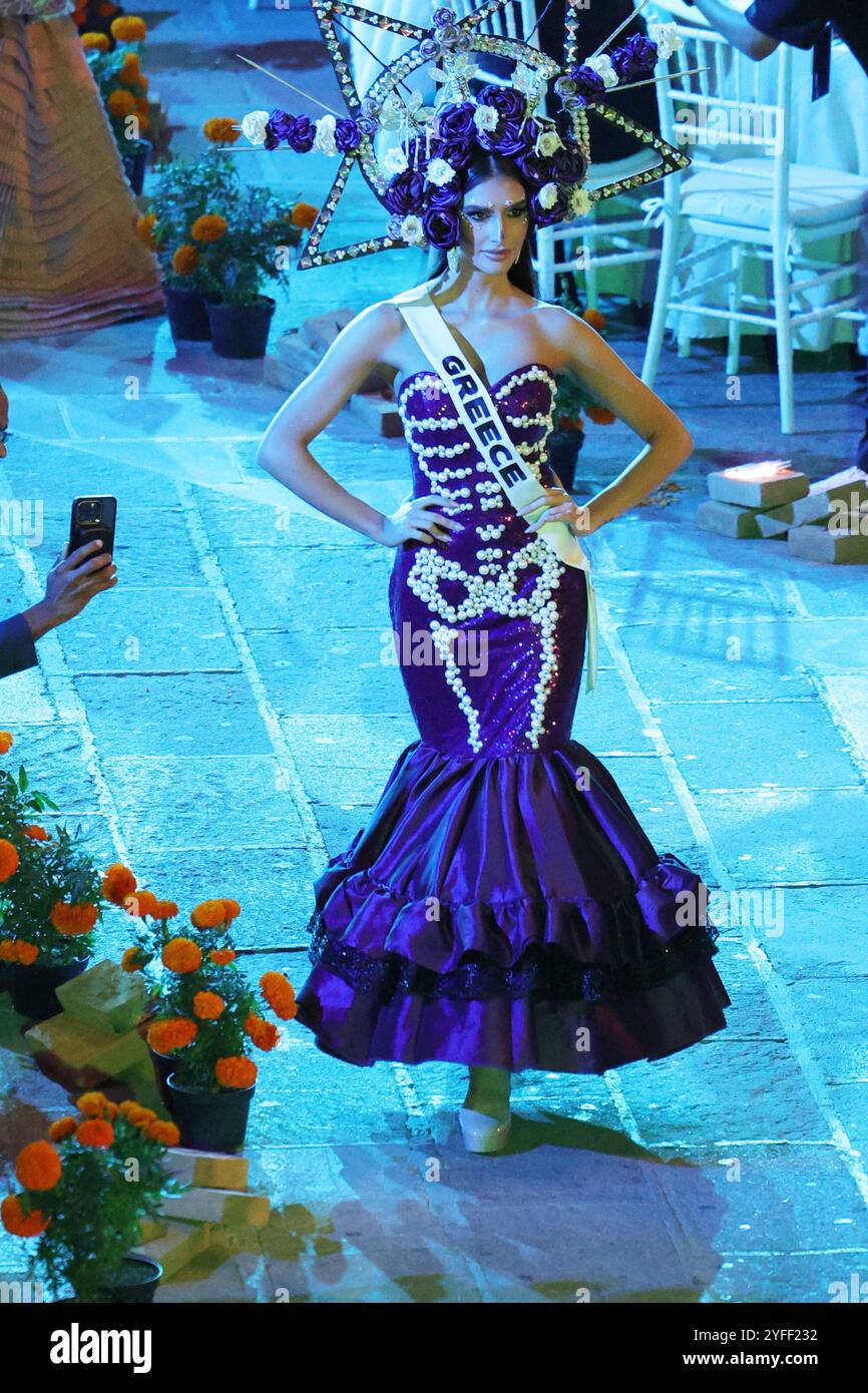 Mexico City, Mexico. 01st Nov, 2024. Miss Greece Christianna Katsieri ...