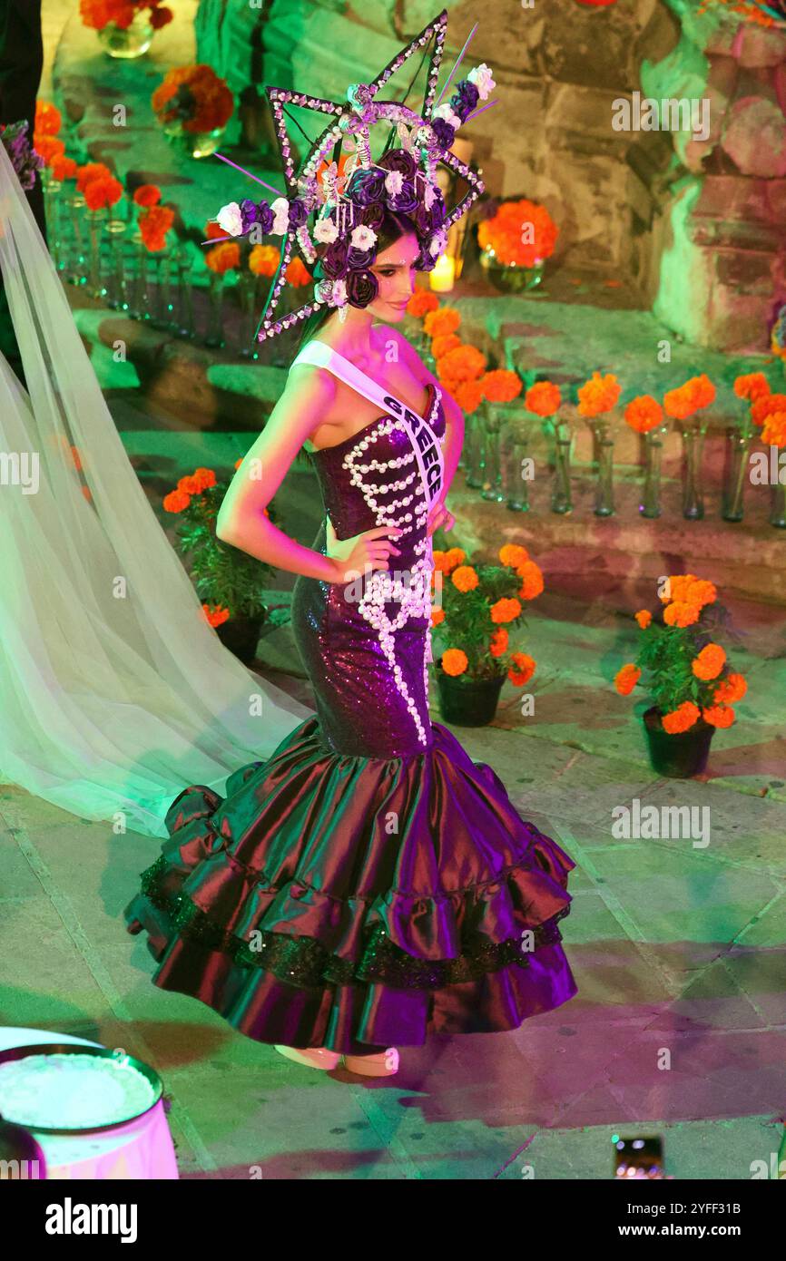 Mexico City, Mexico. 01st Nov, 2024. Miss Greece Christianna Katsieri ...
