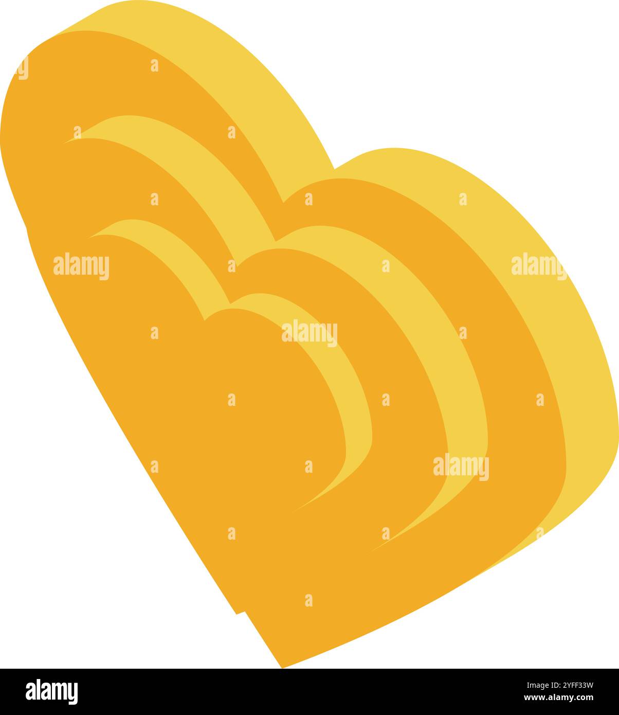 Three golden hearts overlapping, creating a beautiful symbol of love ...