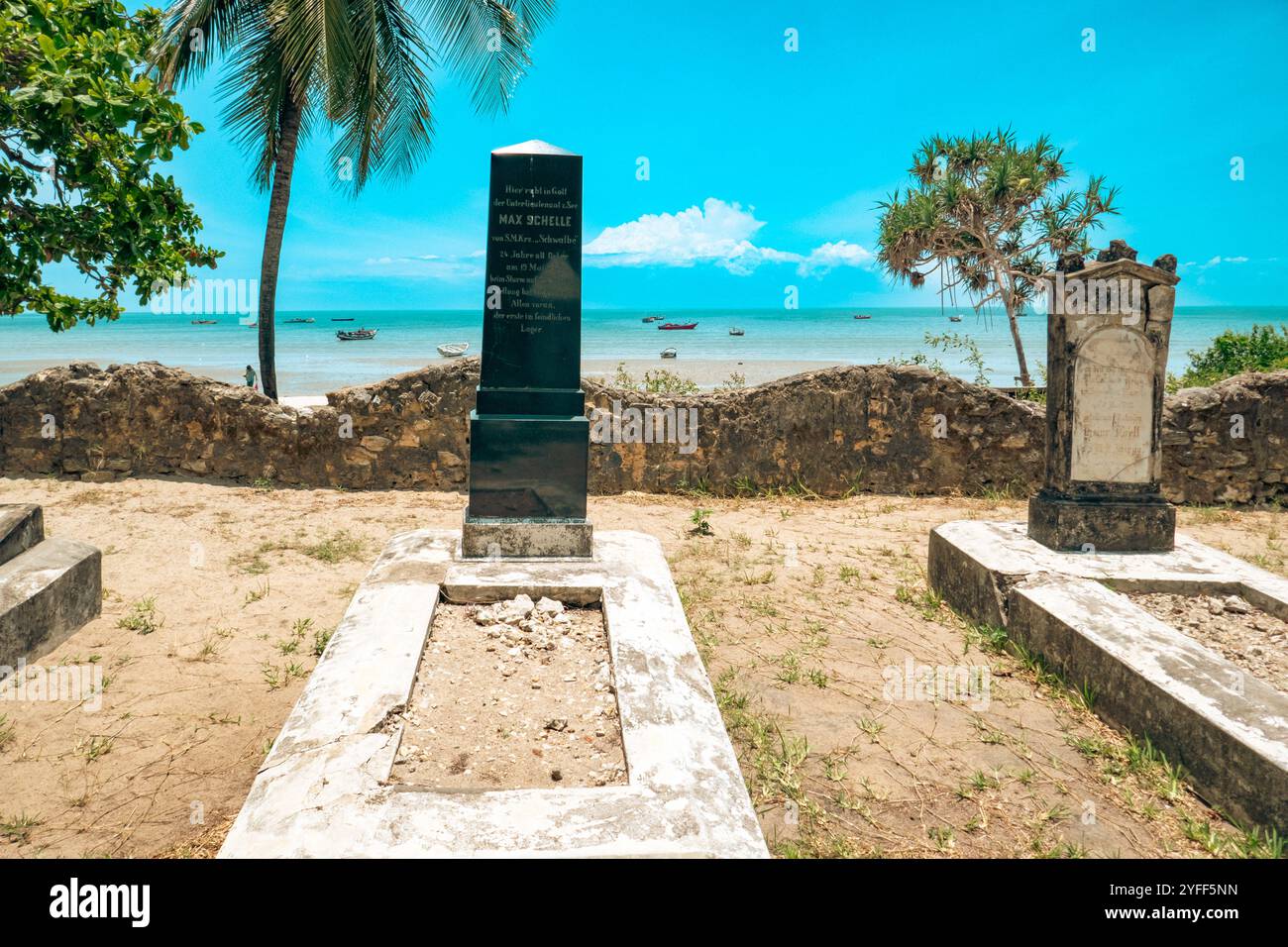 The German Cemetery in Old Stone Town Conservation Area in Bagamoyo ...