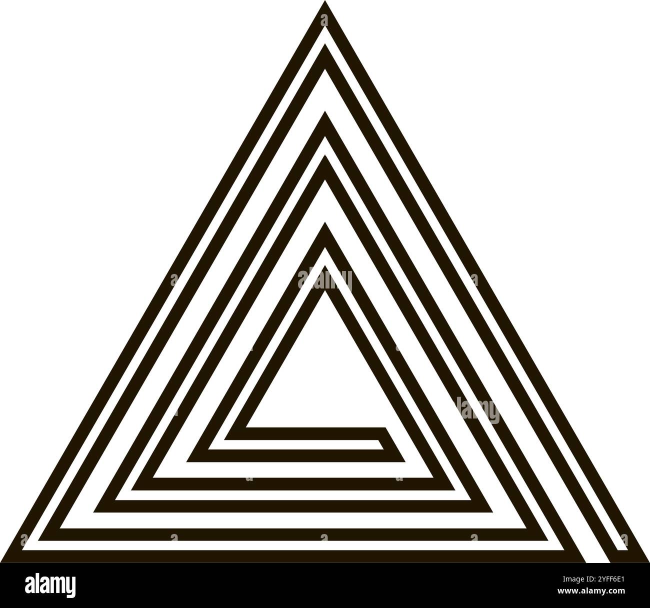 Abstract spiral triangle shape Cut Out Stock Images & Pictures - Alamy