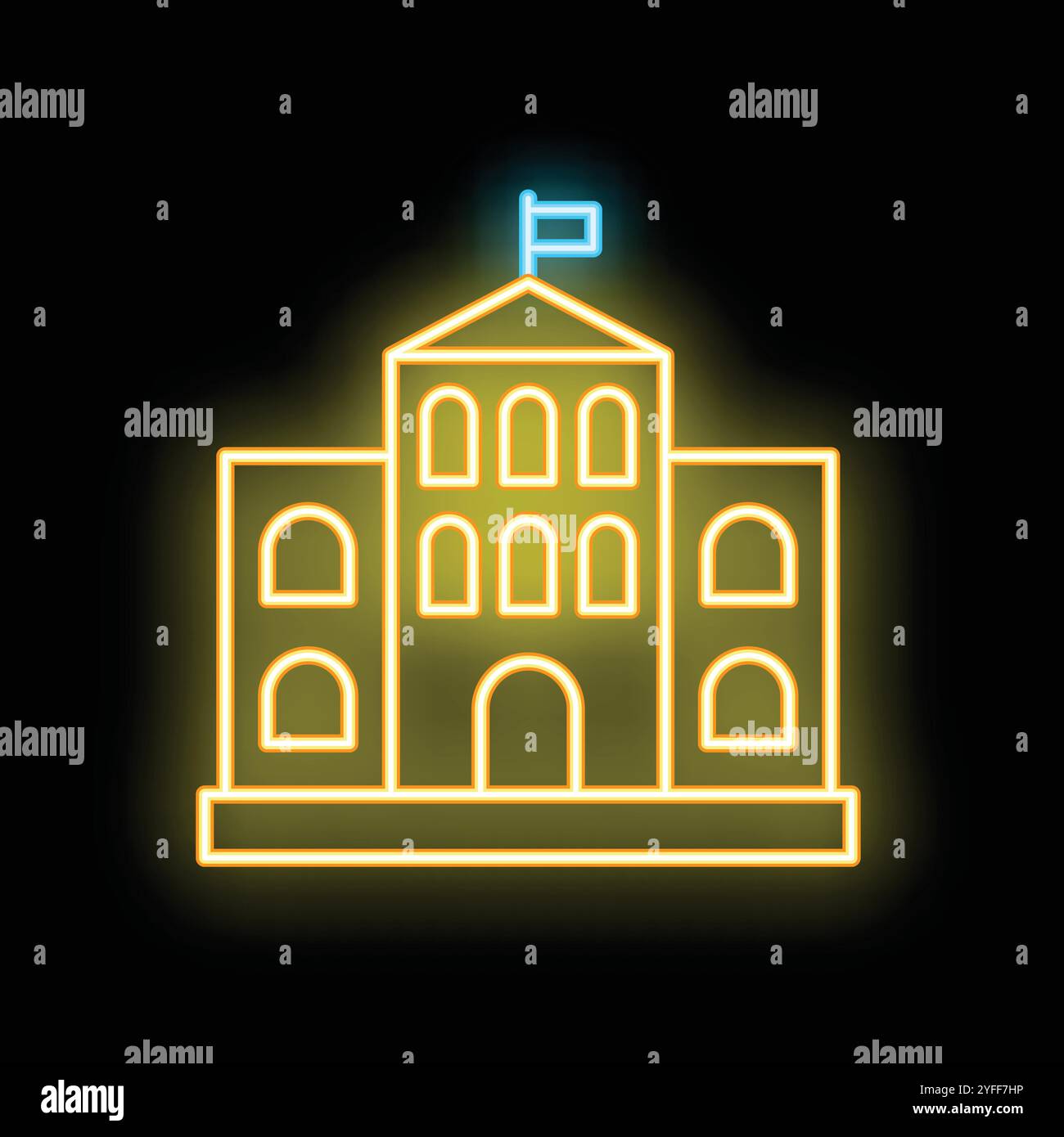 Flag on a street Stock Vector Images - Alamy