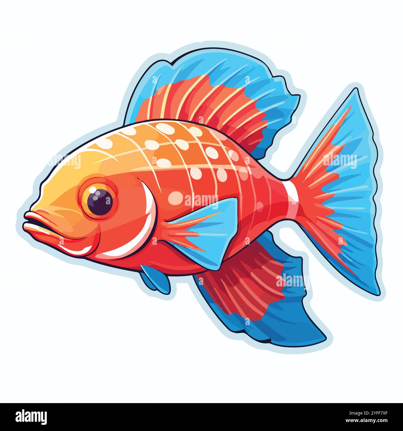 Fish outline art hi-res stock photography and images - Alamy