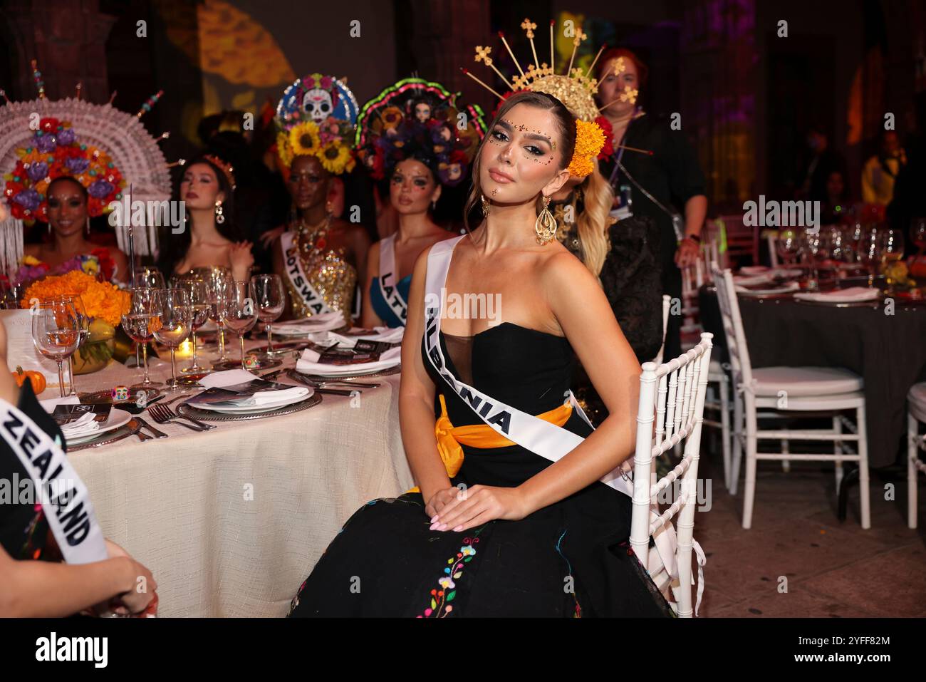 Mexico City, Mexico. 01st Nov, 2024. Miss Albania Franceska Rustemi ...