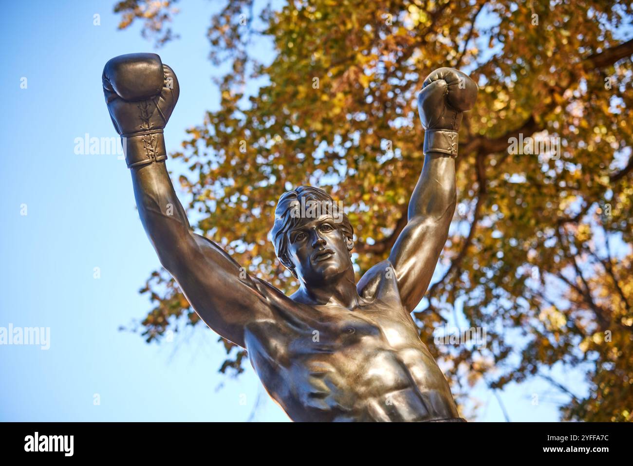 Rocky statue steps hi-res stock photography and images - Alamy