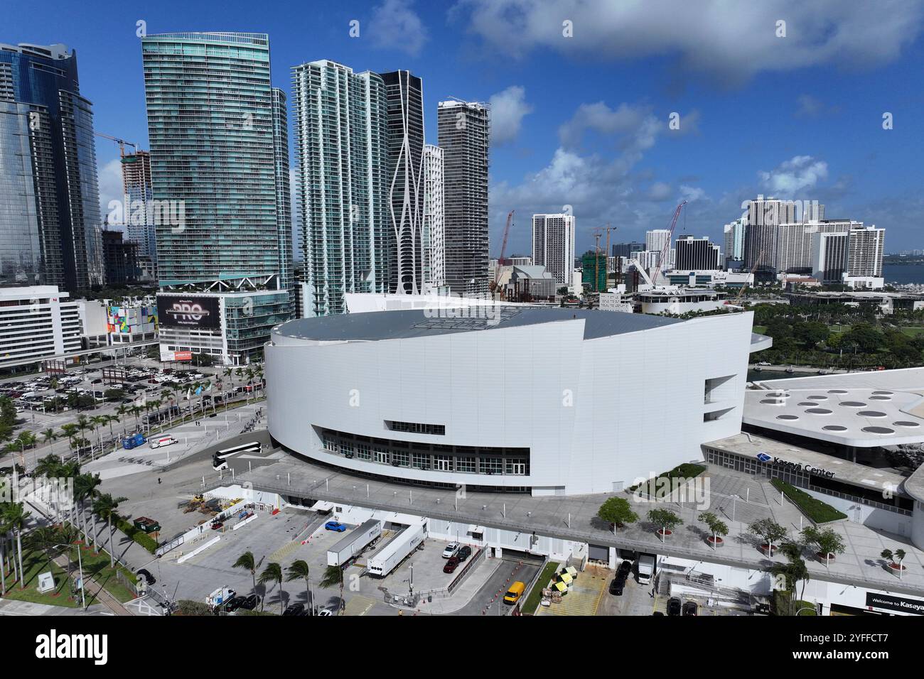 Miami, United States. 30th Oct, 2024. A general overall aerial view of ...