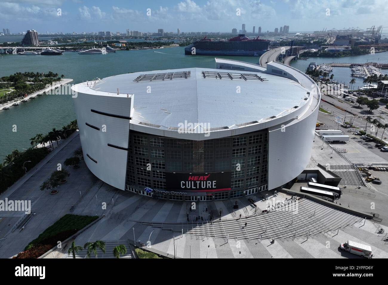 Miami, United States. 30th Oct, 2024. A general overall aerial view of ...