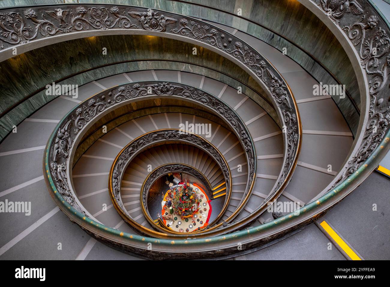 Vatican double helix spiral staircase in Rome Italy Stock Photo - Alamy