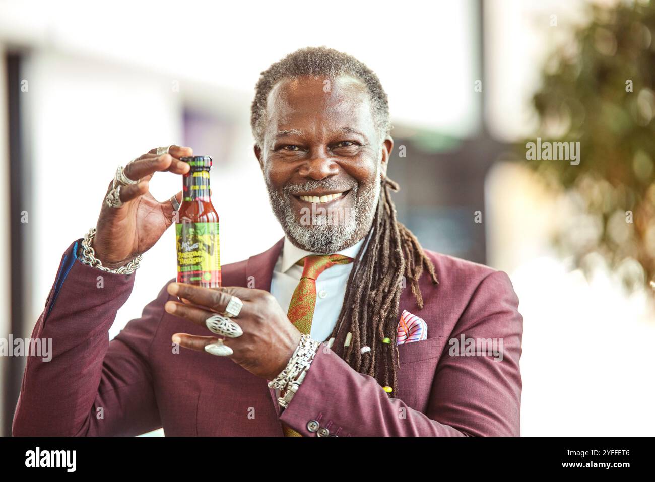 Keith Valentine Graham aka Levi Roots, Jamaican-British businessman ...