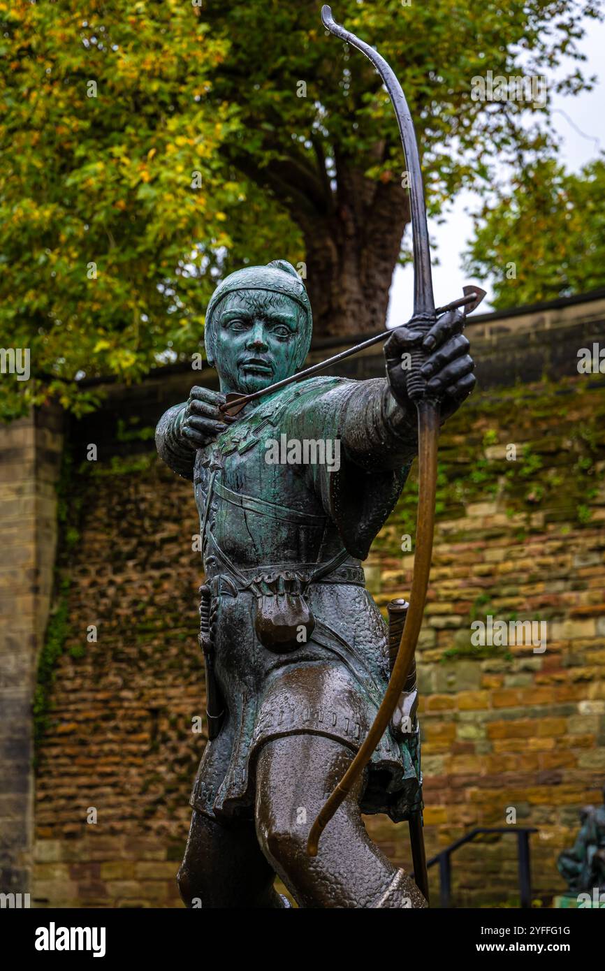 RObin Hood figure in Nottingham, a city in central England’s Midlands ...