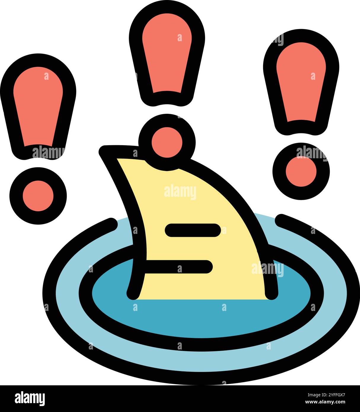 Water exclamation mark Stock Vector Images - Alamy