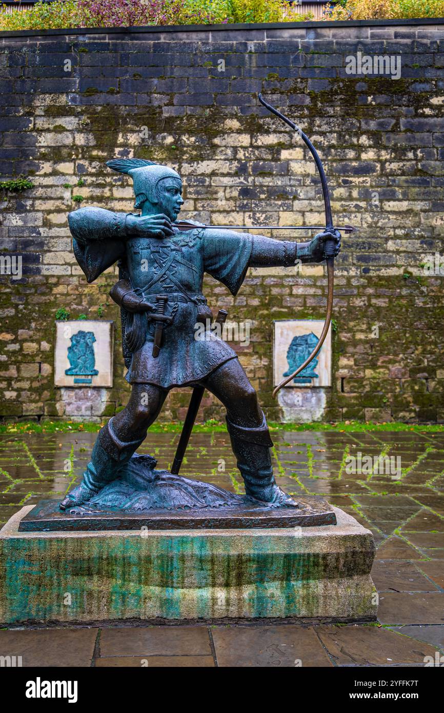 RObin Hood figure in Nottingham, a city in central England’s Midlands ...