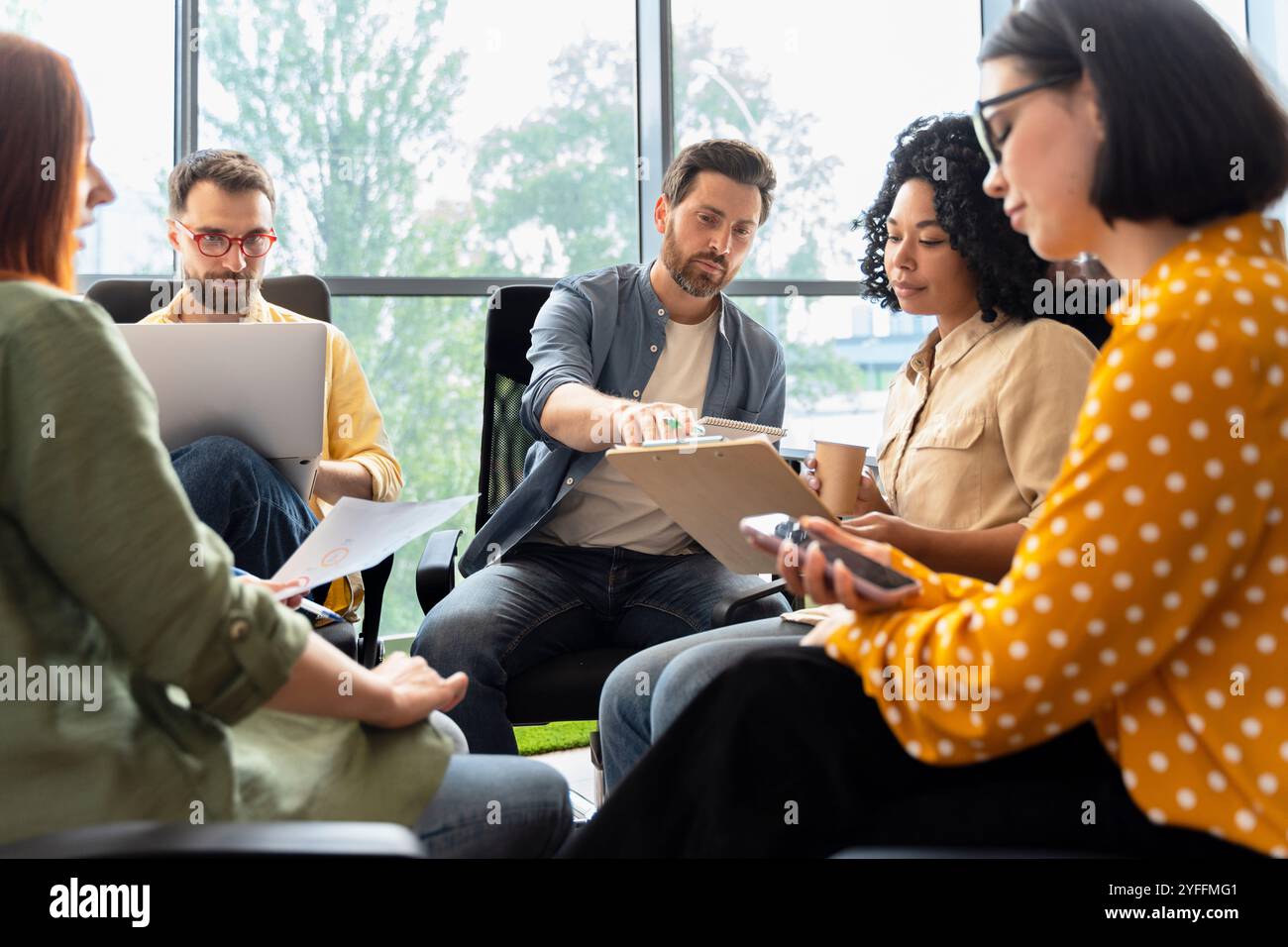Managers working on project hi-res stock photography and images - Alamy