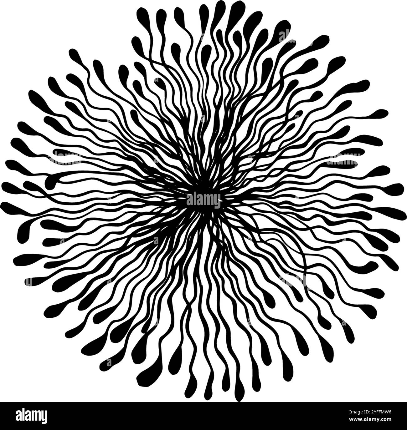 Abstract seamless background fireworks, flowers. Creative abstract art ...