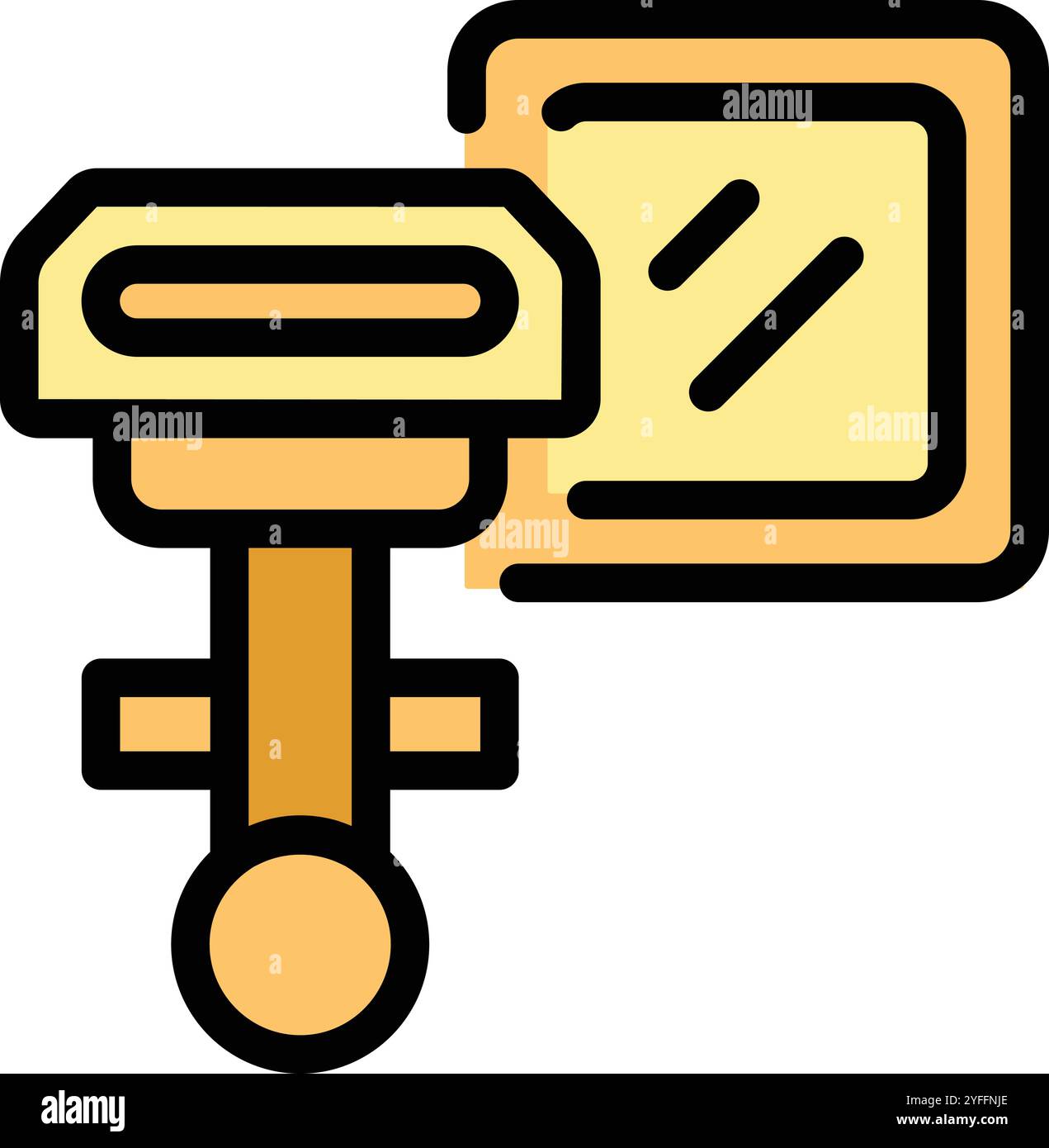 Barcode scanner is reading a barcode from a box label Stock Vector ...