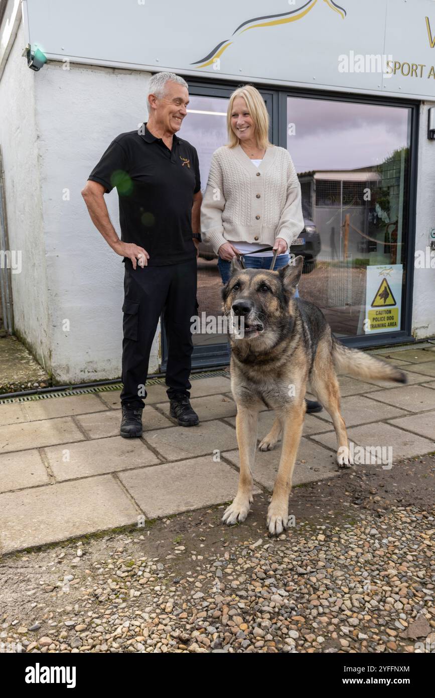 Alan and Sally Dickinson, the husband and wife team behind the Surrey enterprise Von Wolf K9 ...