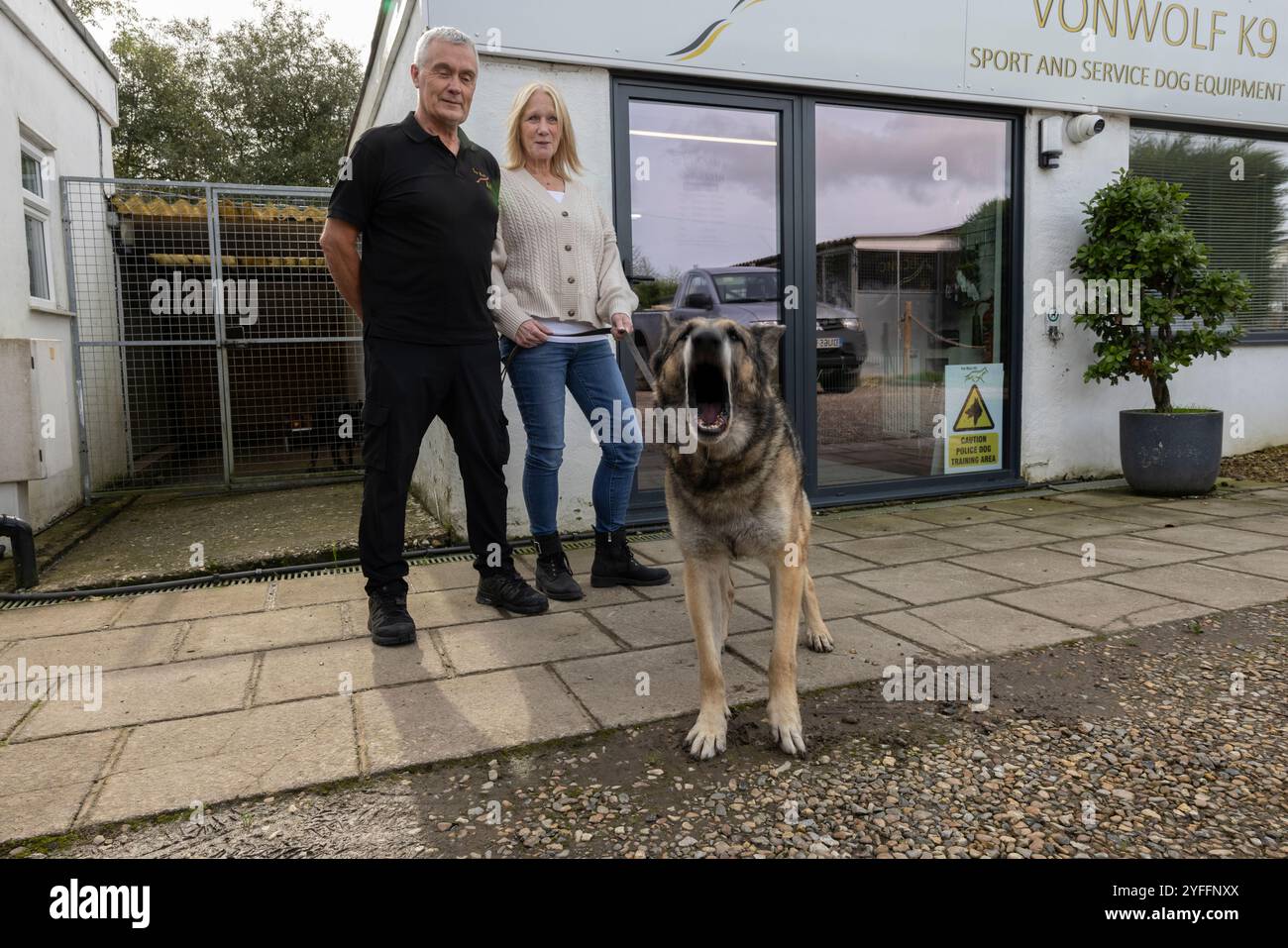 Alan and Sally Dickinson, the husband and wife team behind the Surrey enterprise Von Wolf K9 ...