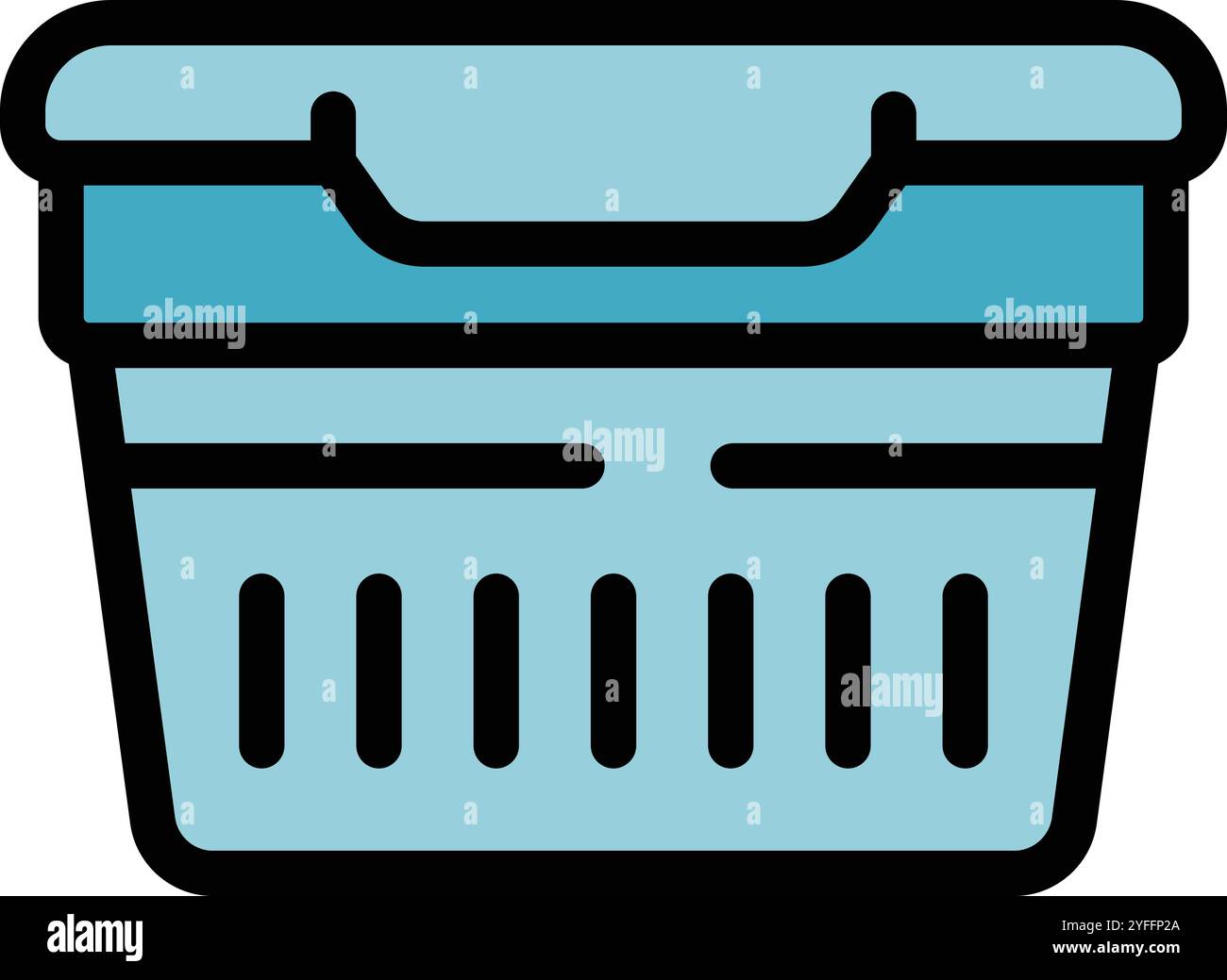 Empty laundry basket Stock Vector Images - Alamy