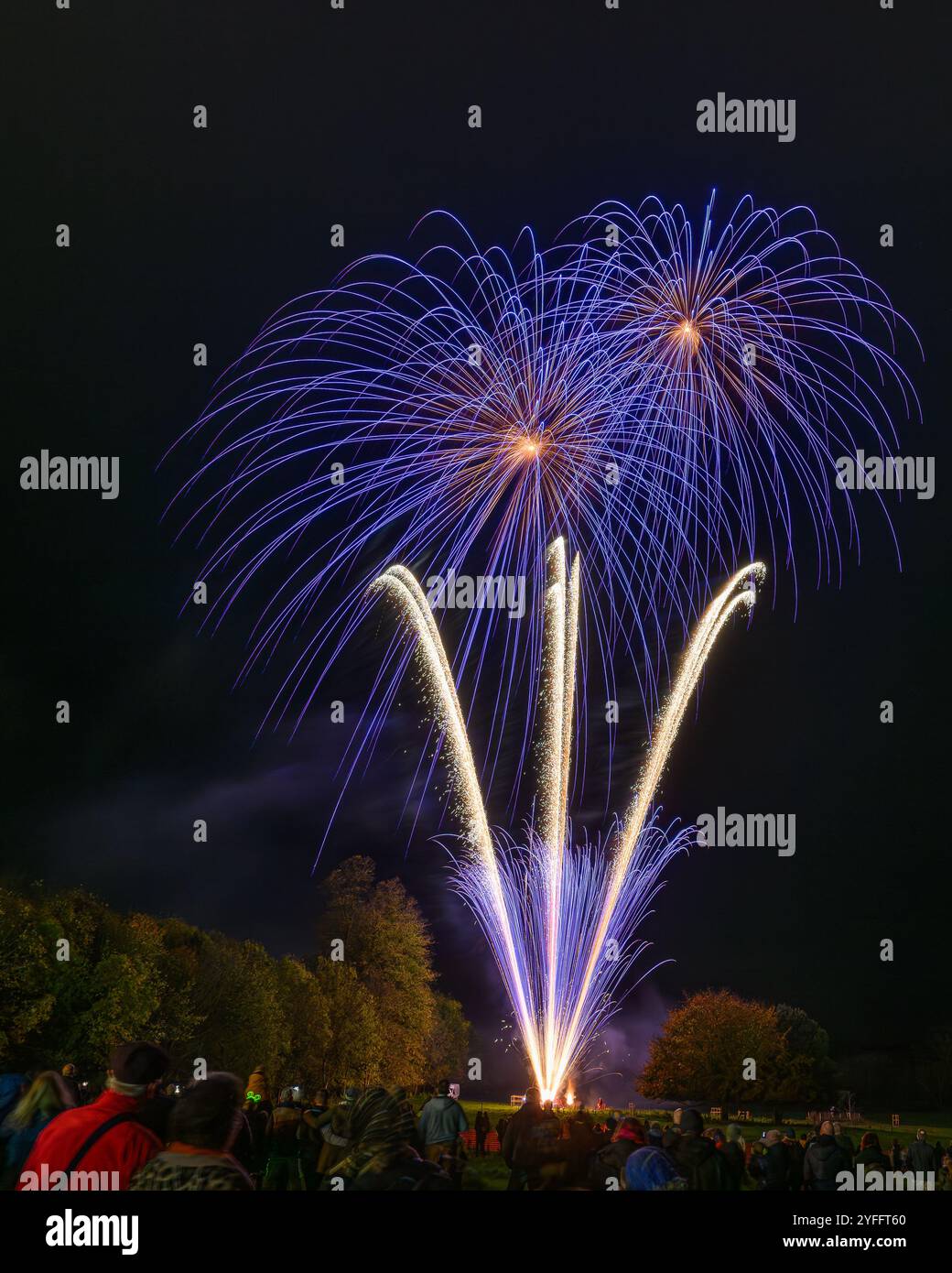 Firework Display in Oxfordshire Stock Photo - Alamy