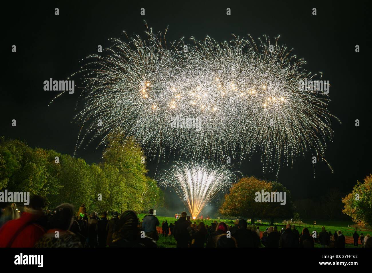 Firework Display in Oxfordshire Stock Photo - Alamy