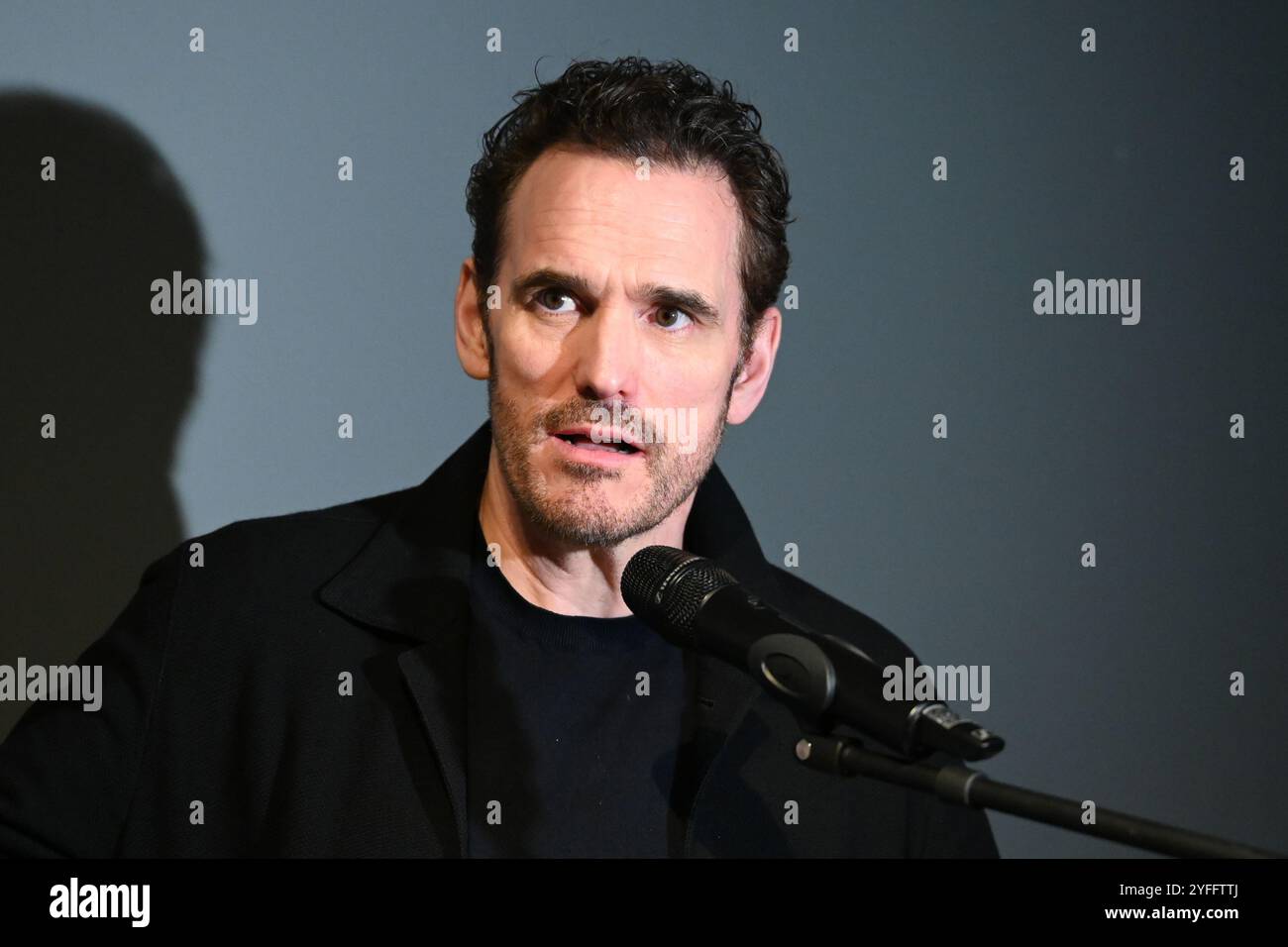 Thessaloniki, Greece. 4th Nov, 2024. American actor Matt Dillon holds a ...