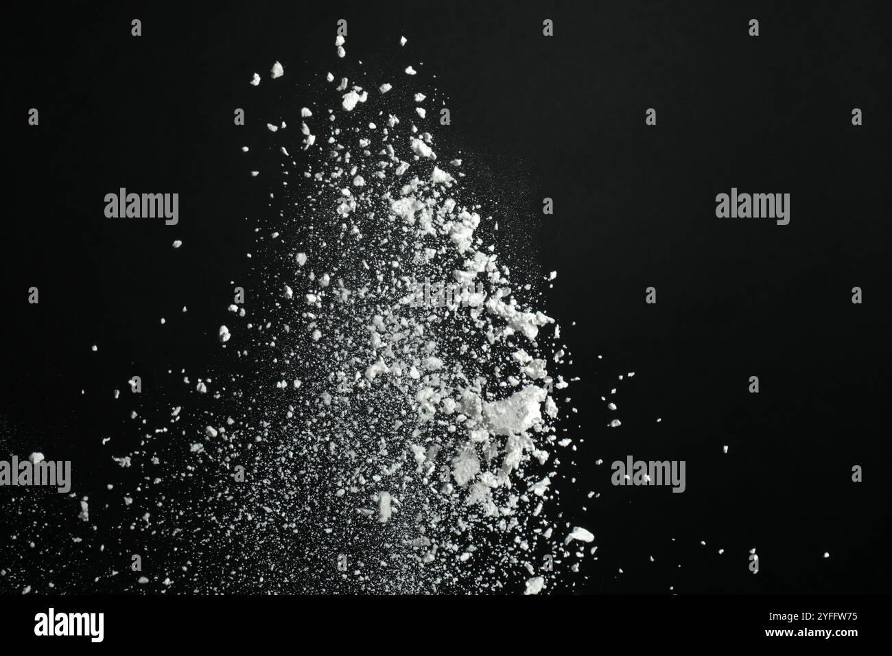 Snow falling down on black hi-res stock photography and images - Alamy