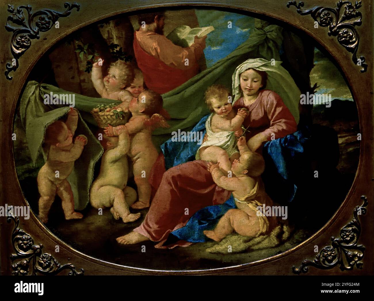 The Holy Family at Rest with the Infant Saint John the Baptist and ...