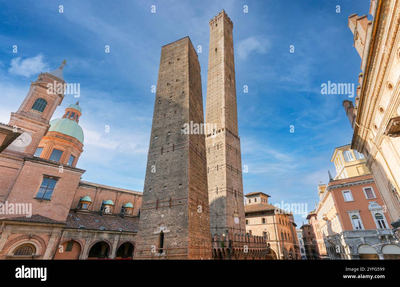 Two Towers (Le Due Torri Garisenda e degli Asinelli) as symbols of ...