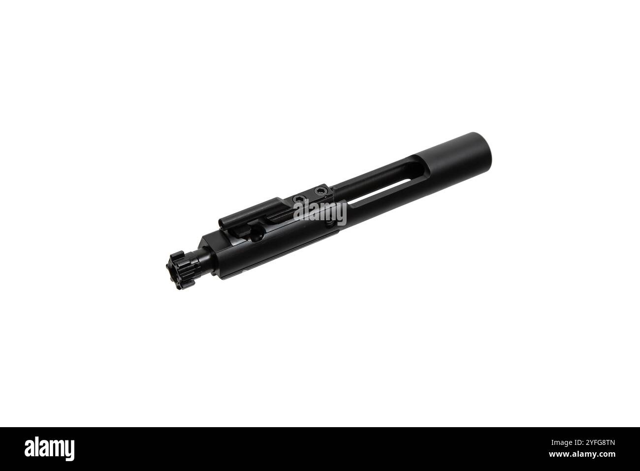 5.56 mm Assault Rifle Bolt isolated on white background Stock Photo - Alamy