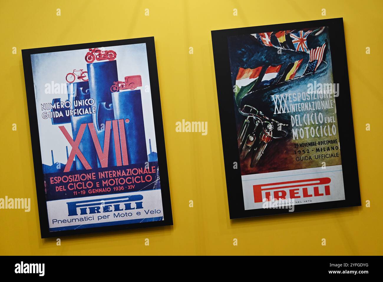 Milan, Italy EICMA 2024 exhibition of historic and modern motorcycles ...