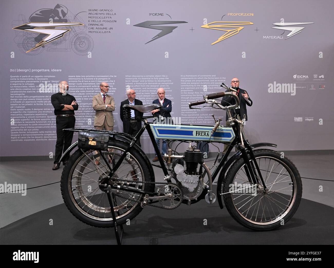 Milan, Italy EICMA 2024 exhibition of historic and modern motorcycles ...