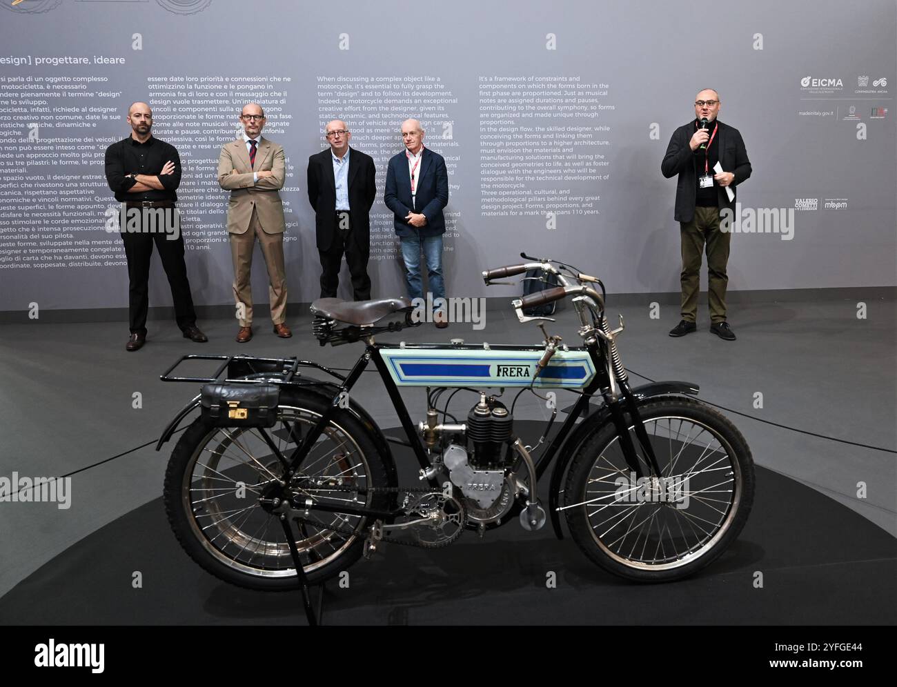 Milan, Italy EICMA 2024 exhibition of historic and modern motorcycles ...