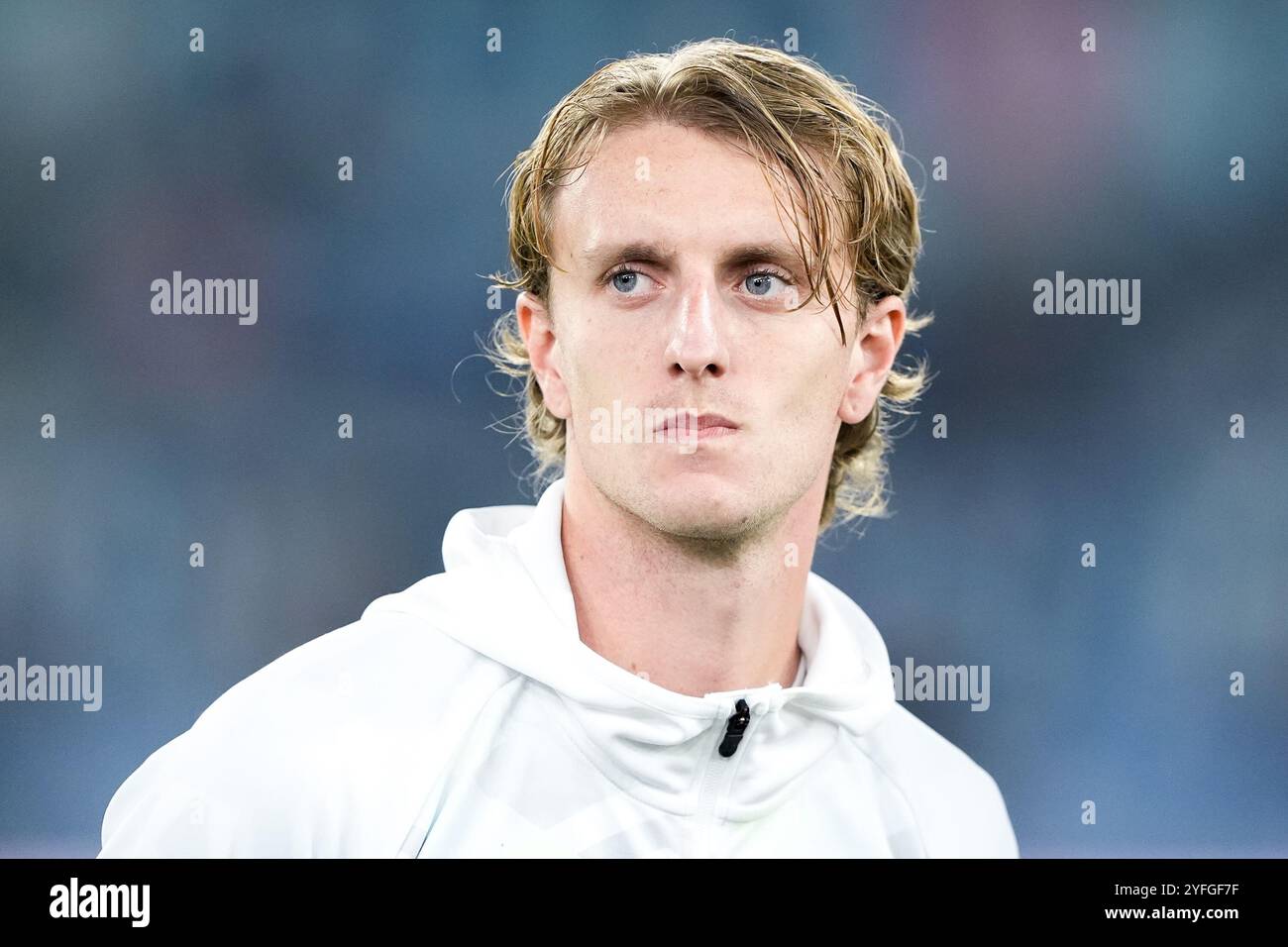 Nicolo' Rovella of SS Lazio looks on during the Serie A Enilive match ...